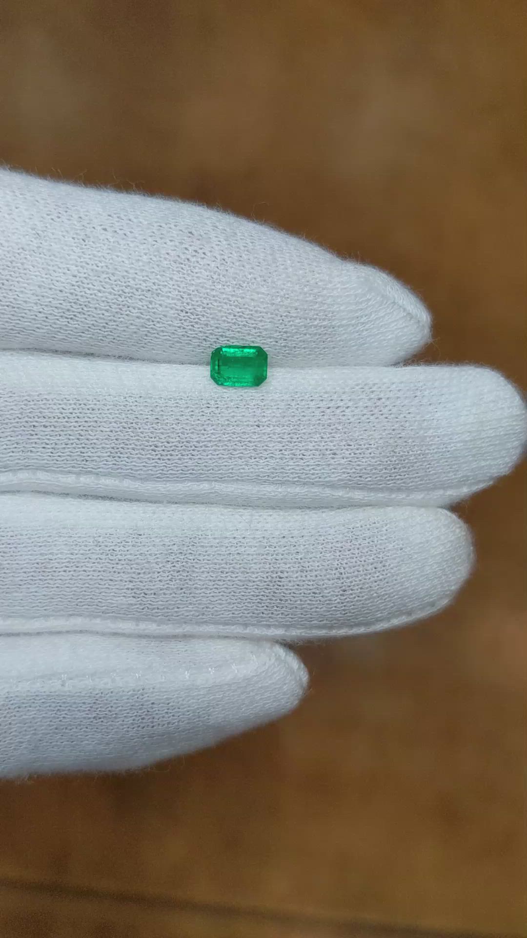 Loose Emerald - Emerald Cut 0.43 Ct. - #E4328 | The Natural Emerald Company